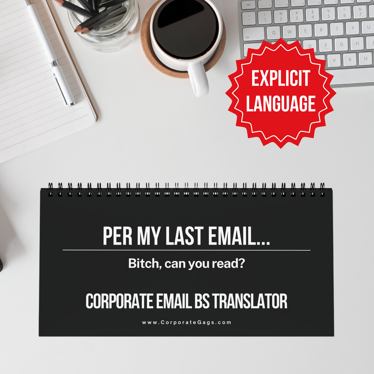 Per My Last Email Corporate Email BS Desk Sign – Corporate Gags SIA