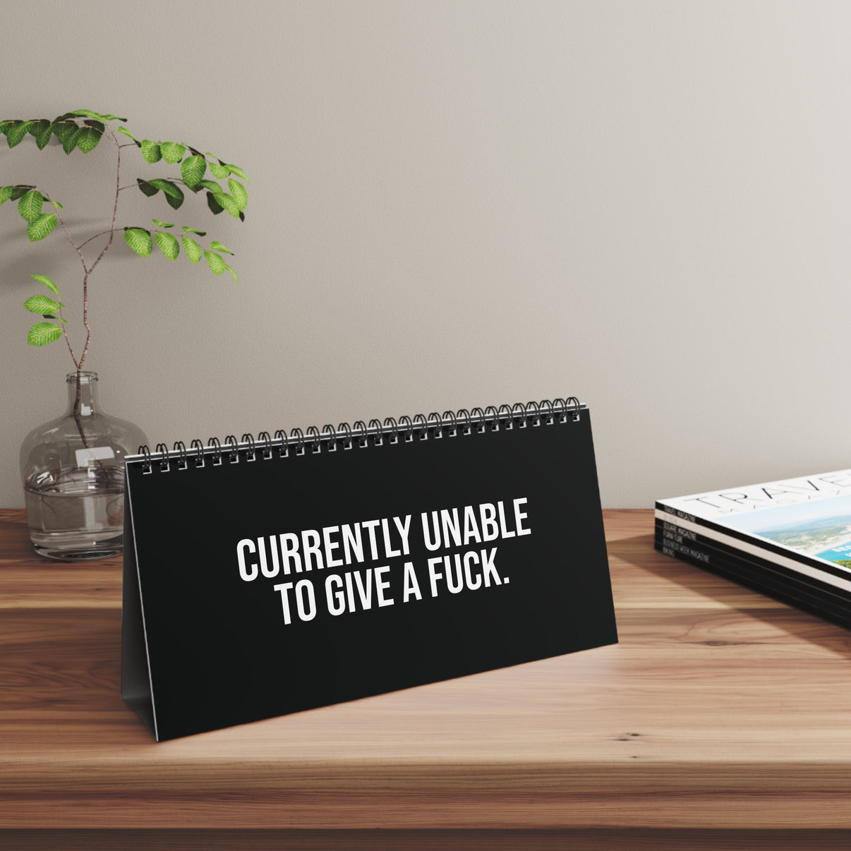 Funny Desk Flip Sign | I'm On Mute For A Reason – Corporate Gags SIA